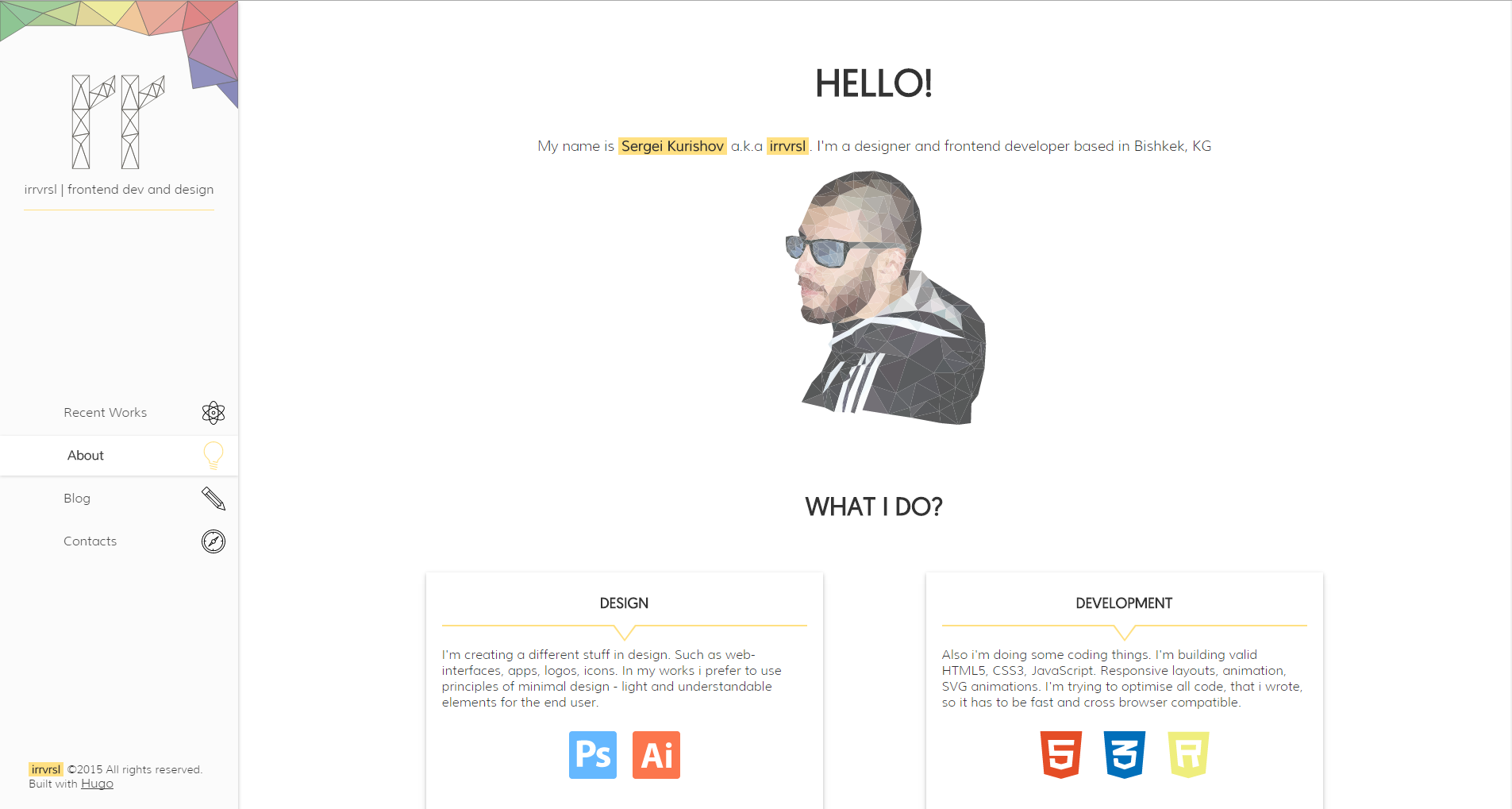 irrvrsl | frontend dev and design